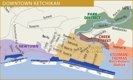 Ketchikan Maps – Walking Tour Map, City, Island, and Area Maps of Ketchikan